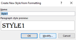Creating New Styles in MS Word - GeeksforGeeks
