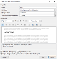 Creating New Styles in MS Word - GeeksforGeeks