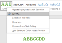 Creating New Styles in MS Word - GeeksforGeeks
