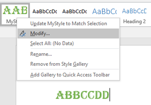 Creating New Styles in MS Word - GeeksforGeeks
