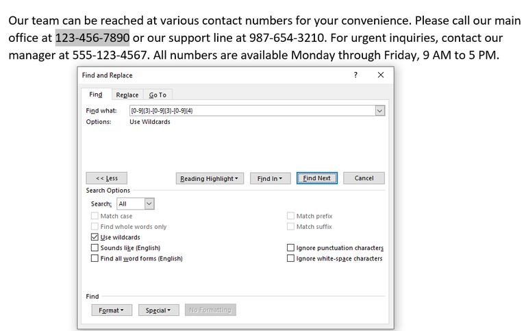 Advanced Find and Replace in MS Word - GeeksforGeeks