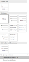 Create & Format Multilevel Lists in MS Word - GeeksforGeeks