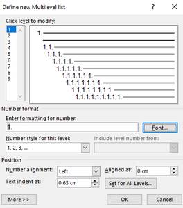 Create & Format Multilevel Lists in MS Word - GeeksforGeeks