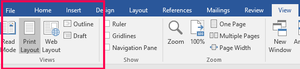 Views for Structuring Documents in Microsoft Word - GeeksforGeeks