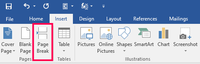 How to Insert Page Breaks in MS Word - GeeksforGeeks