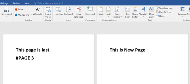 How to Insert Page Breaks in MS Word - GeeksforGeeks