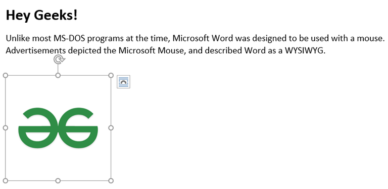 Images and Charts Captions in MS Word - GeeksforGeeks