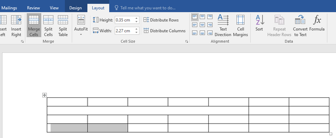 Working with Tables in MS Word - GeeksforGeeks