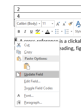 Cross-References in MS Word - GeeksforGeeks