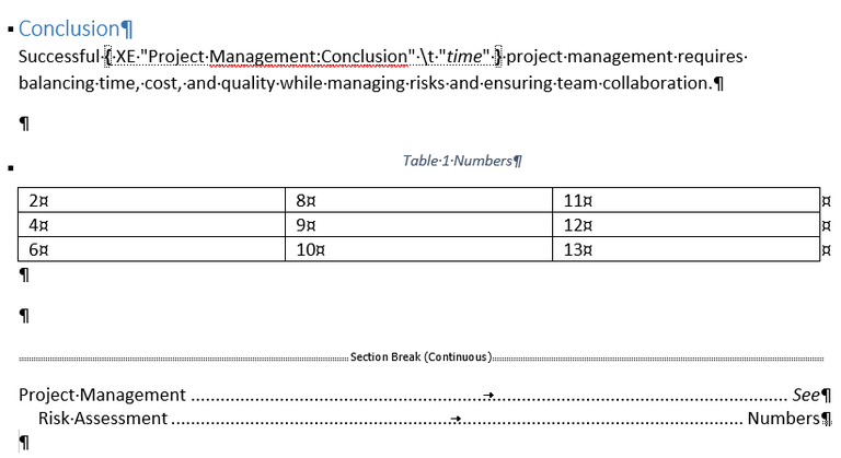 Index in MS Word - GeeksforGeeks