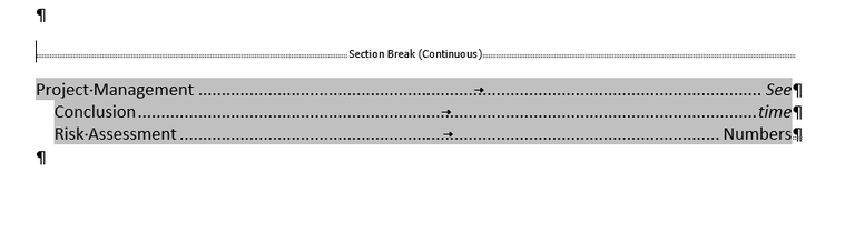 Index in MS Word - GeeksforGeeks