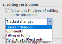 Restricting Editing in MS Word - GeeksforGeeks