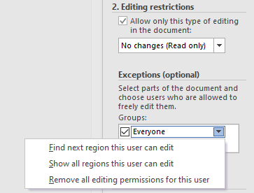 Restricting Editing in MS Word - GeeksforGeeks
