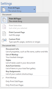 Printing Documents in MS Word - GeeksforGeeks