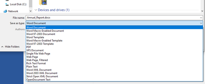 Saving and Exporting Word Documents to Other Formats - GeeksforGeeks
