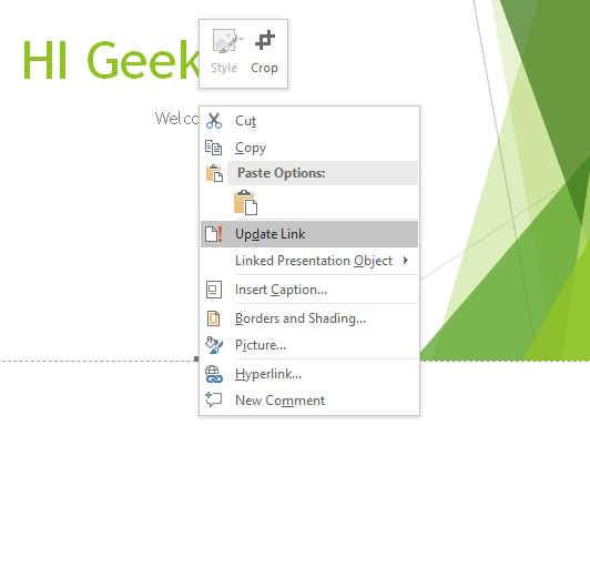 PowerPoint Slides in Word Documents - GeeksforGeeks