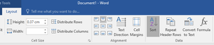 Sort Data in a MS Word Table - GeeksforGeeks