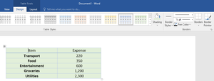 Sort Data in a MS Word Table - GeeksforGeeks