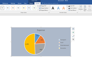 Insert and Format Charts in MS Word - GeeksforGeeks