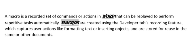 Macros in MS Word - GeeksforGeeks