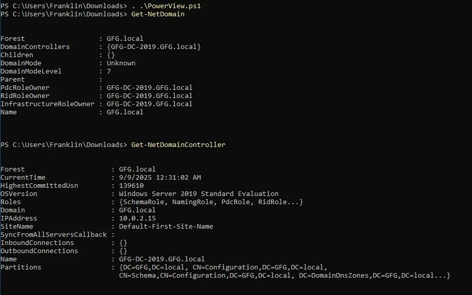 PowerView Domain Enumeration - GeeksforGeeks