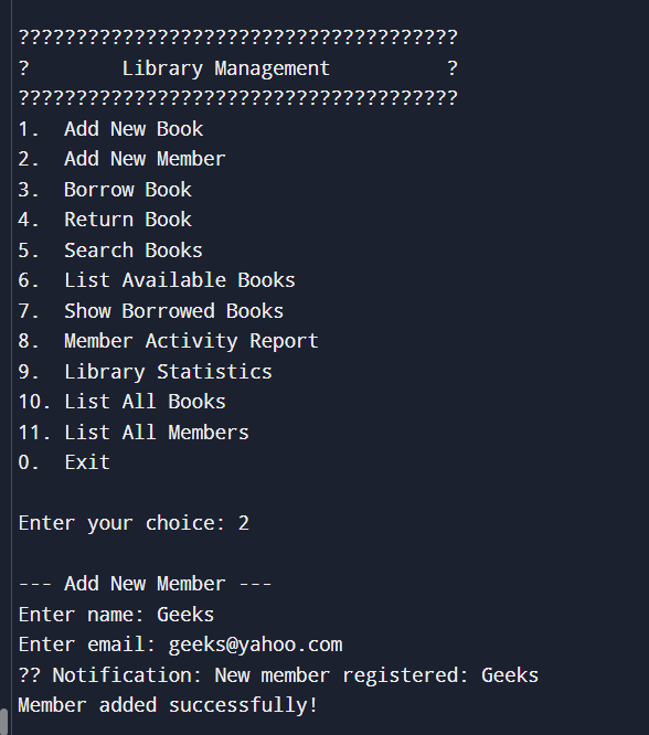 Library Management System in C# - GeeksforGeeks