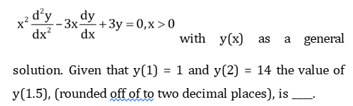 Quiz about GATE EC || MATHEMATICS ||DIFFERENTIAL EQUATIONS || PYQs