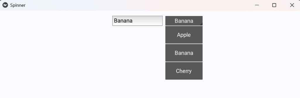 Spinner Widget in Kivy - Python - GeeksforGeeks
