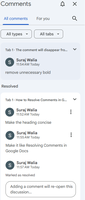 How to Resolve Comments in Google Docs - GeeksforGeeks