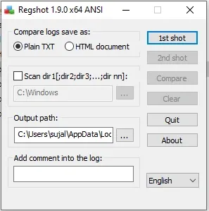 RegShot - GeeksforGeeks