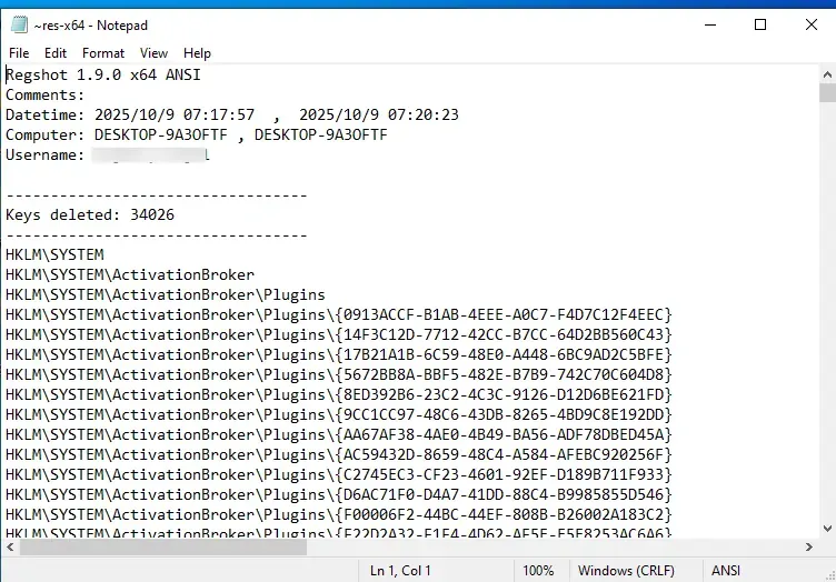 RegShot - GeeksforGeeks