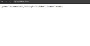 Send Response From Server to Client using Express.js ? - GeeksforGeeks
