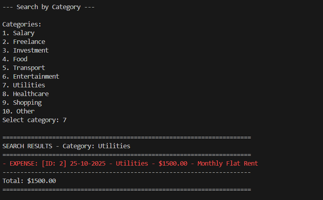 Personal Finance Manager in C# - GeeksforGeeks