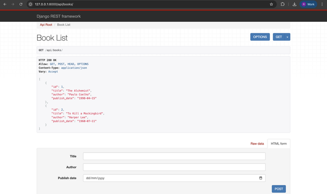 Building a Simple API with Django REST Framework - GeeksforGeeks