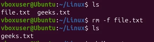 rm command in Linux - GeeksforGeeks