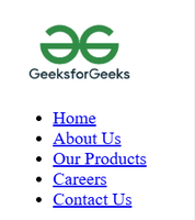 Html Course Creating Navigation Menu Geeksforgeeks