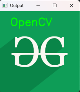 Python OpenCV | cv2.putText() method - GeeksforGeeks