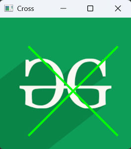 cv2.line() method - Python OpenCV - GeeksforGeeks