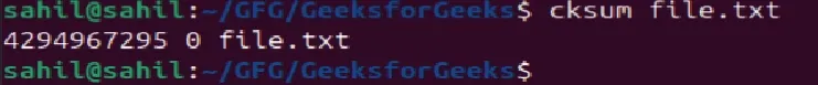 Checksum and File Integrity Commands in Linux - GeeksforGeeks