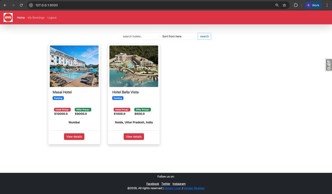 OYO Clone: A Complete Django Hotel Booking System - GeeksforGeeks