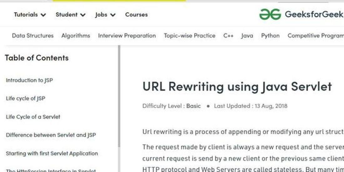 Servlet - sendRedirect() Method with Example - GeeksforGeeks