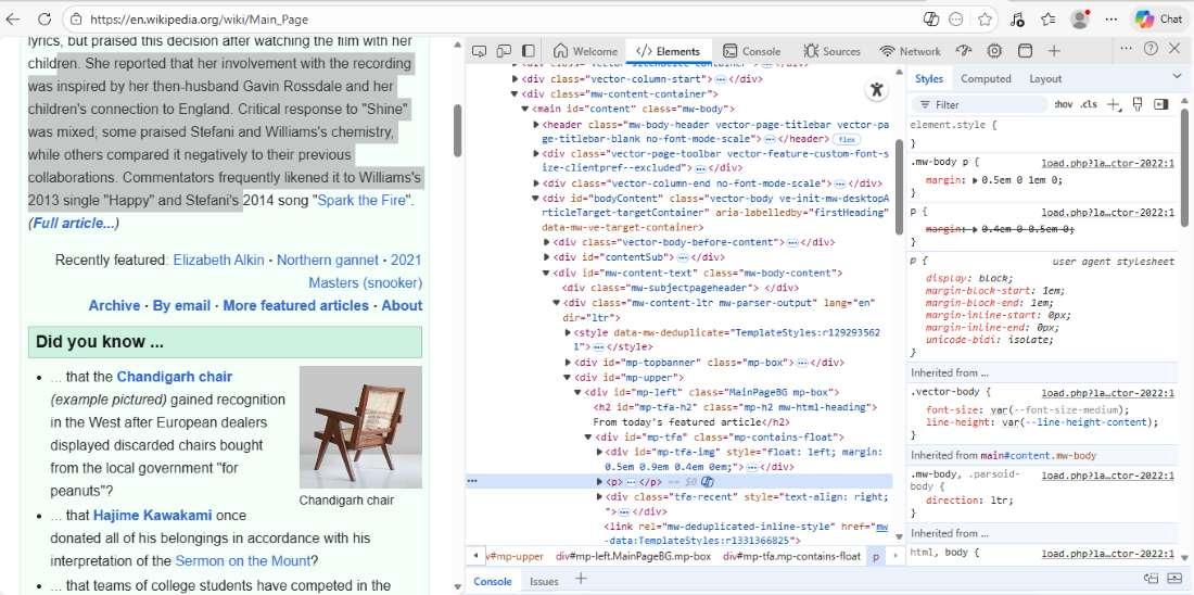 Web scraping from Wikipedia using Python - GeeksforGeeks