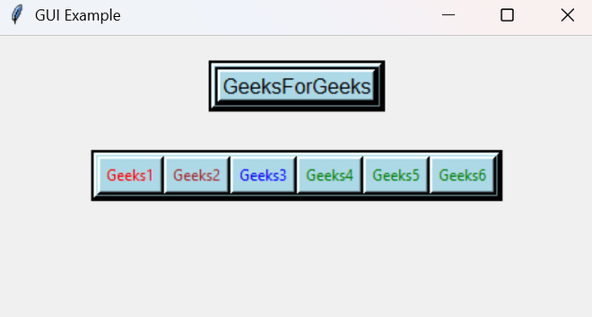 Python Tkinter - Frame Widget - GeeksforGeeks