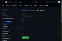 Add GitHub Actions Secrets - GeeksforGeeks