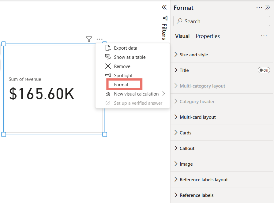 Power BI - How to Format a Card? - GeeksforGeeks