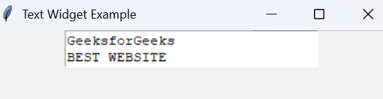 Python Tkinter - GeeksforGeeks