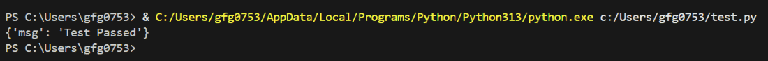 Testing FastAPI Application - GeeksforGeeks