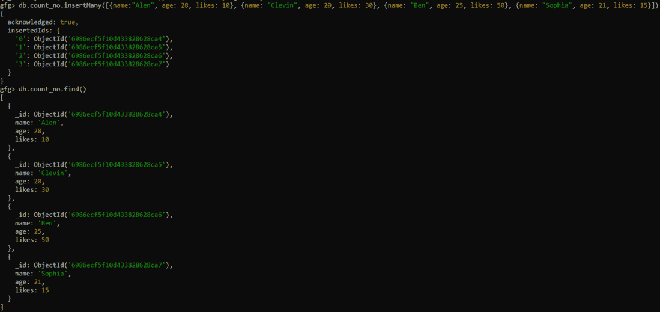 MongoDB Query and Projection Operator - GeeksforGeeks