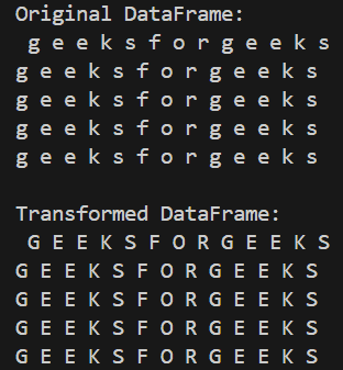 Difference between Map, Applymap and Apply Methods in Pandas - GeeksforGeeks