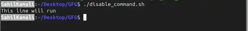 Comments in Shell Script - GeeksforGeeks